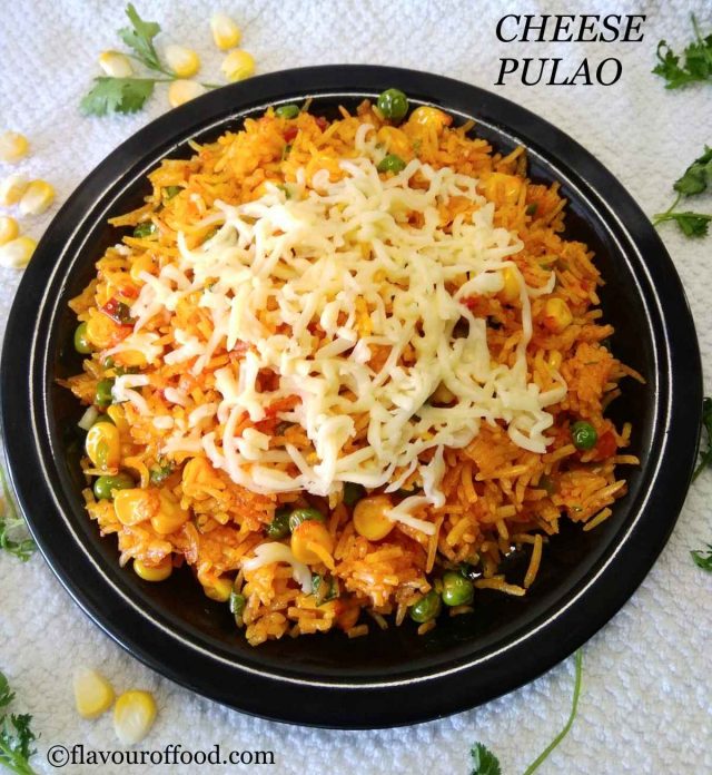Cheese Pulao Recipe |Cheese Rice | Vegetable Cheese Rice