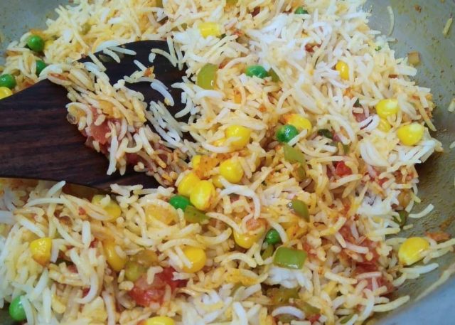 Cheese Pulao Recipe |Cheese Rice | Vegetable Cheese Rice