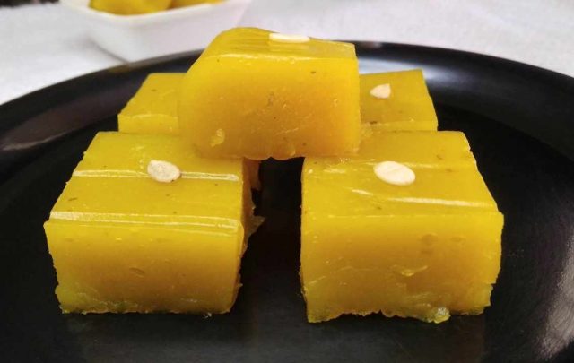 Mango Halwa Recipe | Mango Jelly Recipe | How to make Mango Halwa