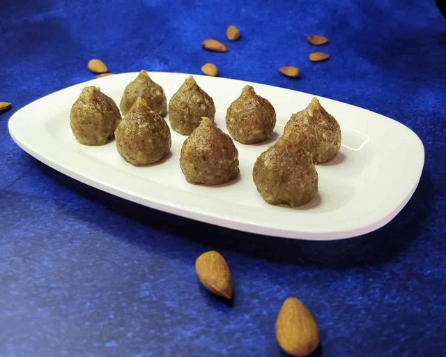 Coconut Almond Modak | Instant Modak | Modak Recipe