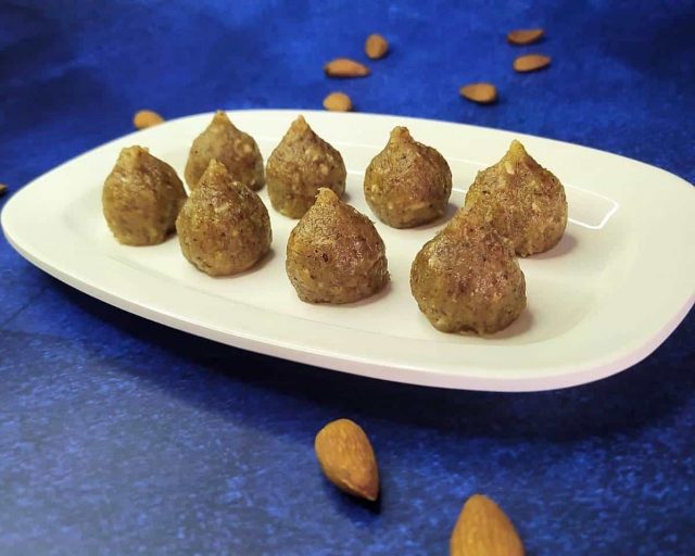 Coconut Almond Modak | Instant Modak | Modak Recipe