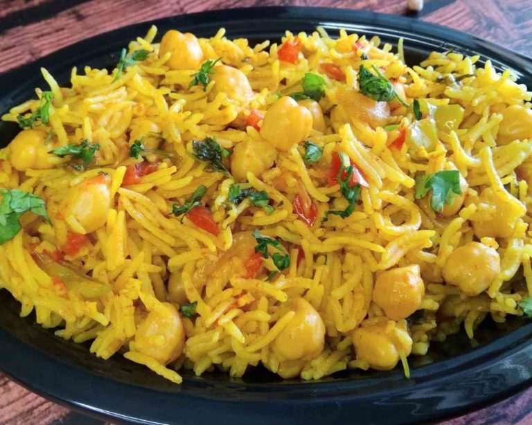 Chana Pulao Recipe | Indian Chickpea Rice