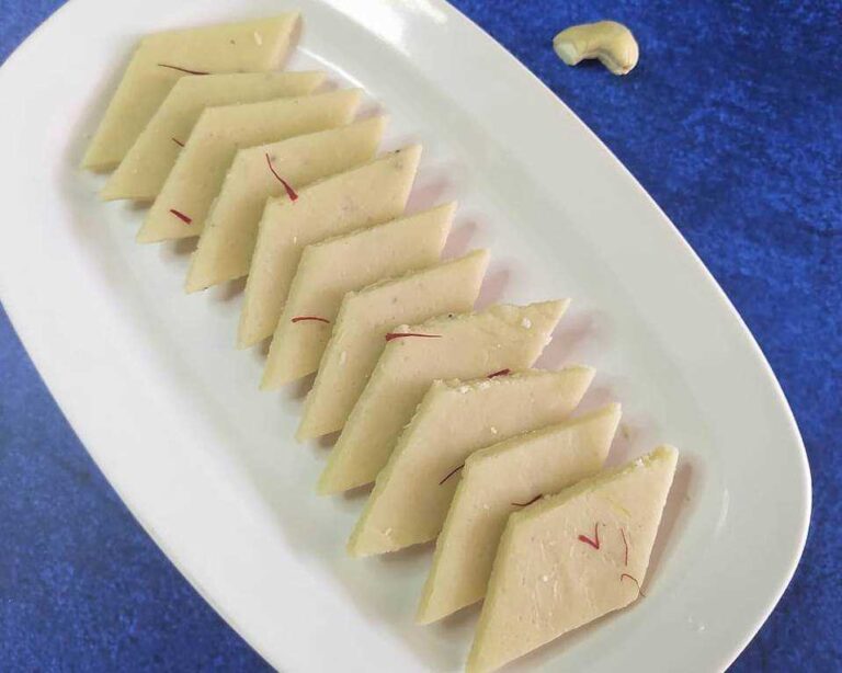 Kaju Katli Recipe | Kaju Barfi | Cashew Barfi